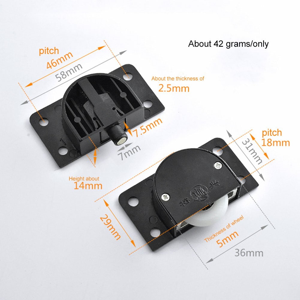 Wardrobe Sliding Door Pulley Wheel Runner Closet Wardrobe Moving Door ...