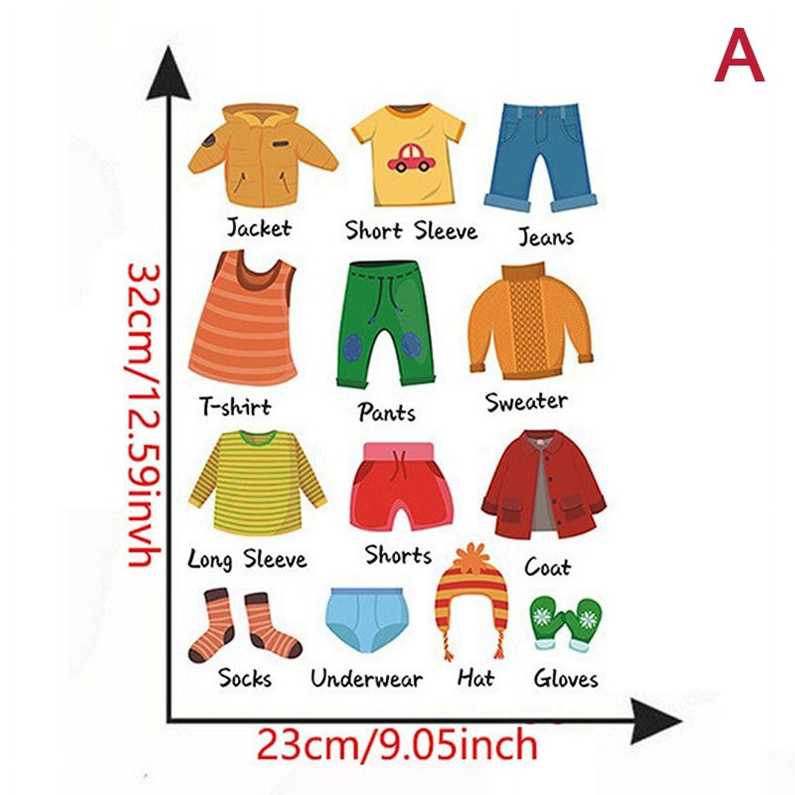 Wardrobe Stickers Clothes Storage Label Home Ornaments Decorate ...