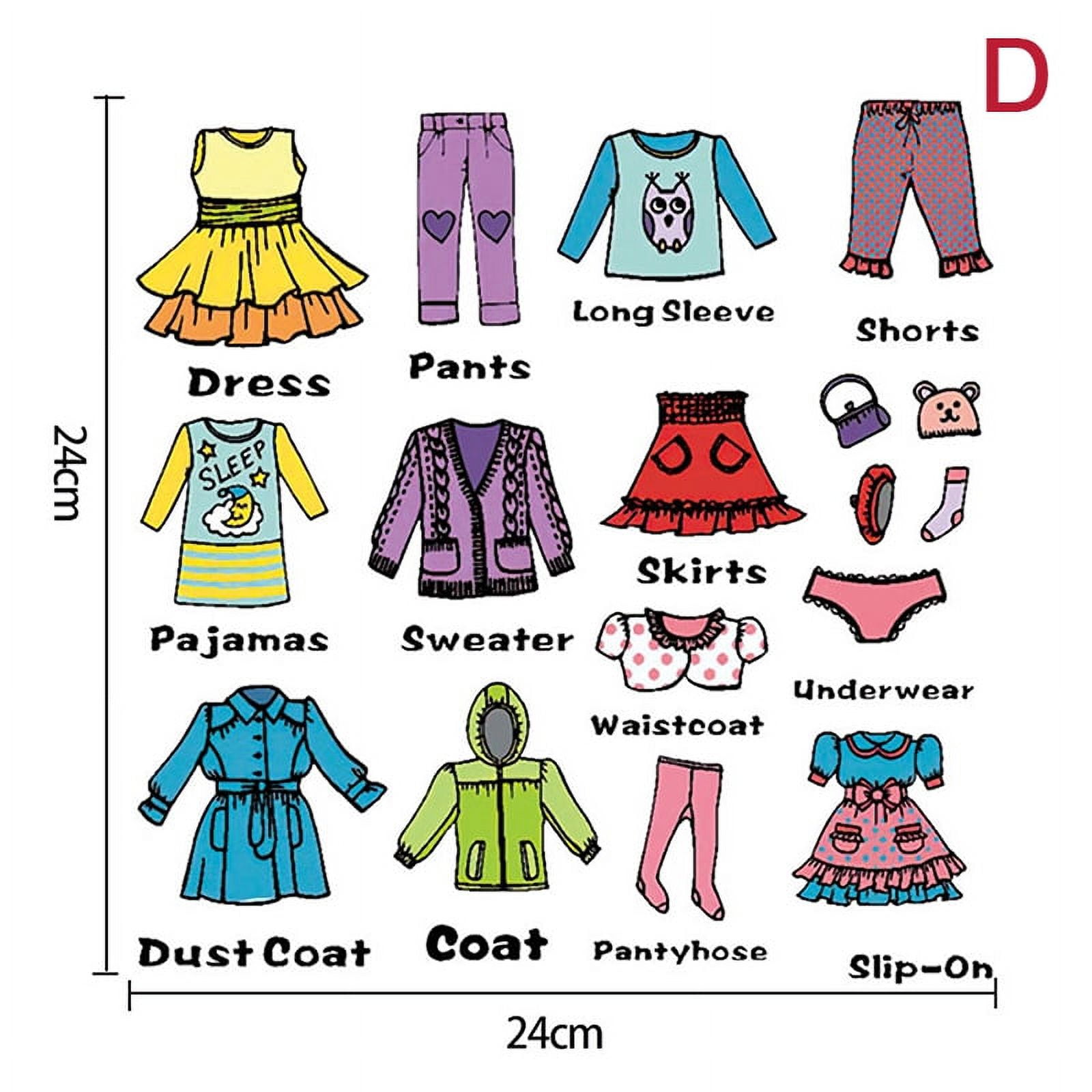 Wardrobe Stickers Clothes Storage Label Home Ornaments Decorate ...