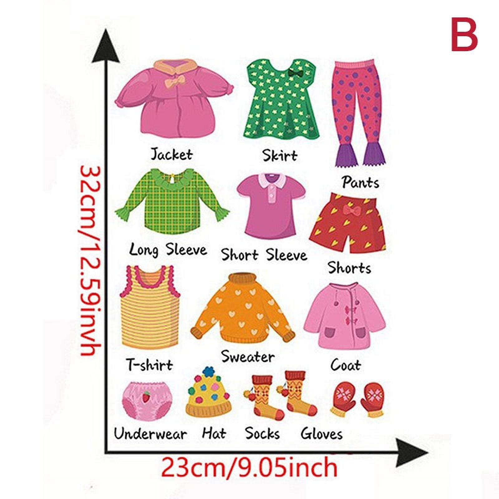 Wardrobe Stickers Clothes Storage Label Home Ornaments Decorate ...