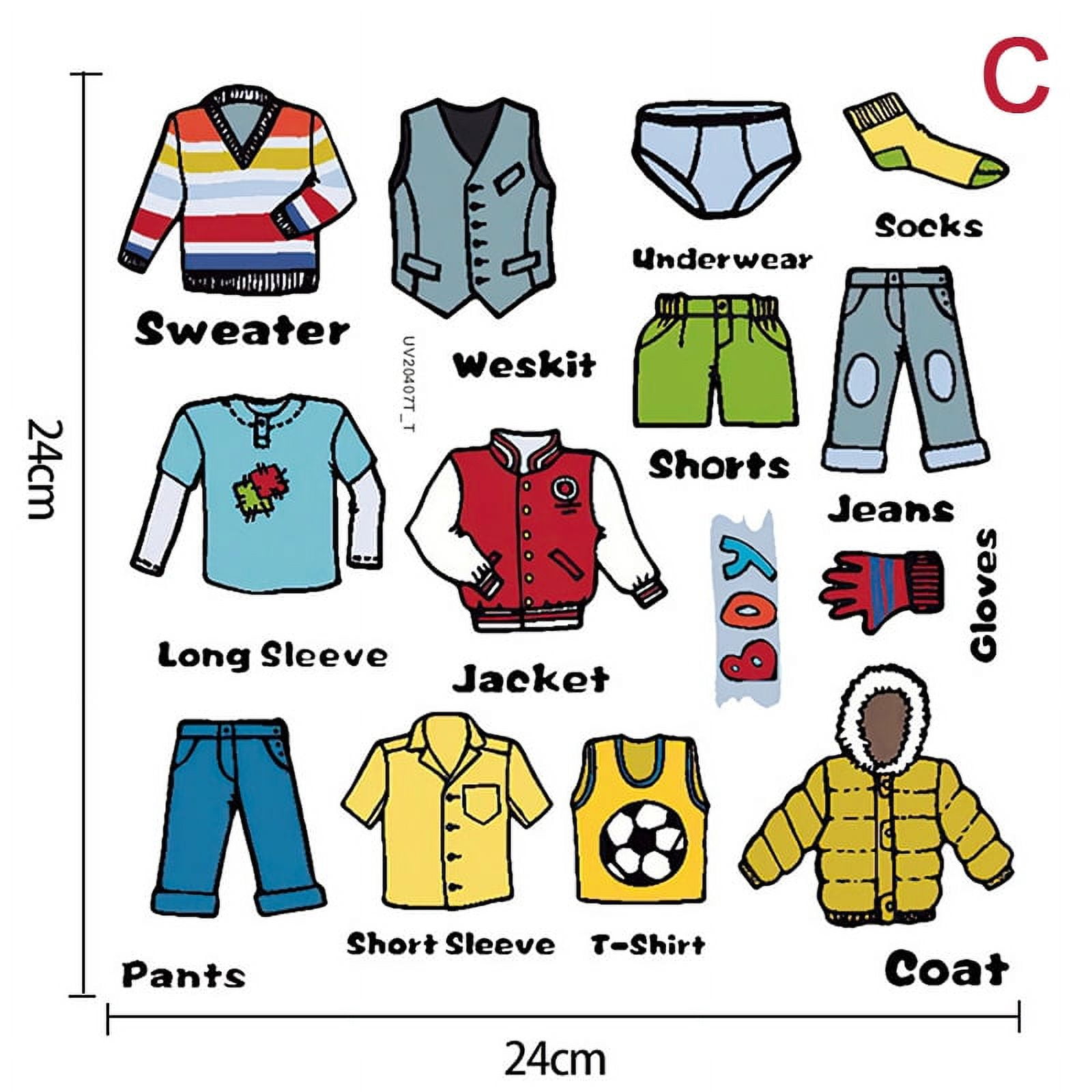 Wardrobe Stickers Clothes Storage Label Home Ornaments Decorate ...