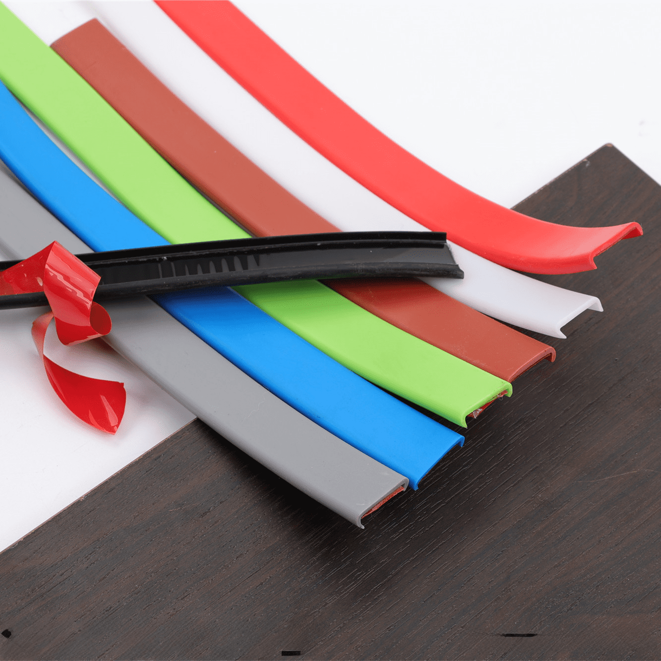 Wardrobe U-shaped wood board cabinet wrapping strip TPE cabinet ...