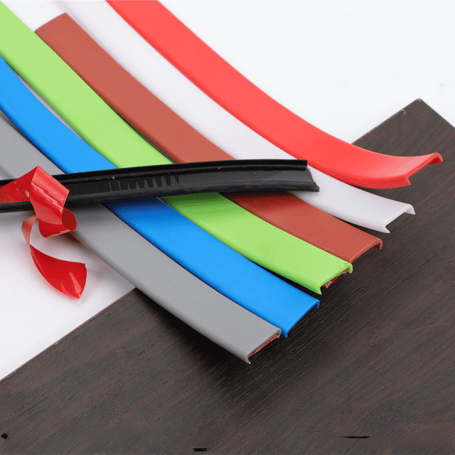 Wardrobe U-shaped wood board cabinet wrapping strip TPE cabinet ...