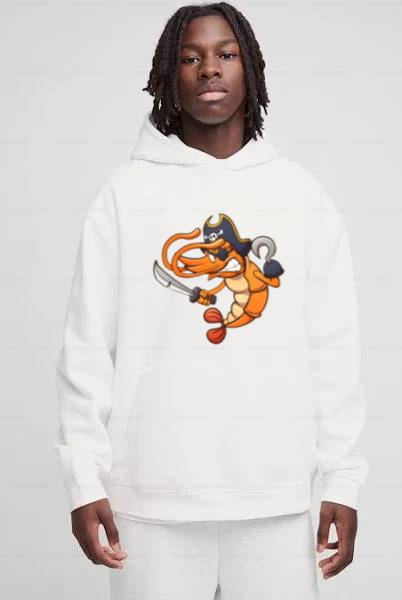 Wardrobe95 Angry Pirate Shrimp Sweashirt for Funny Sea Lovers and ...