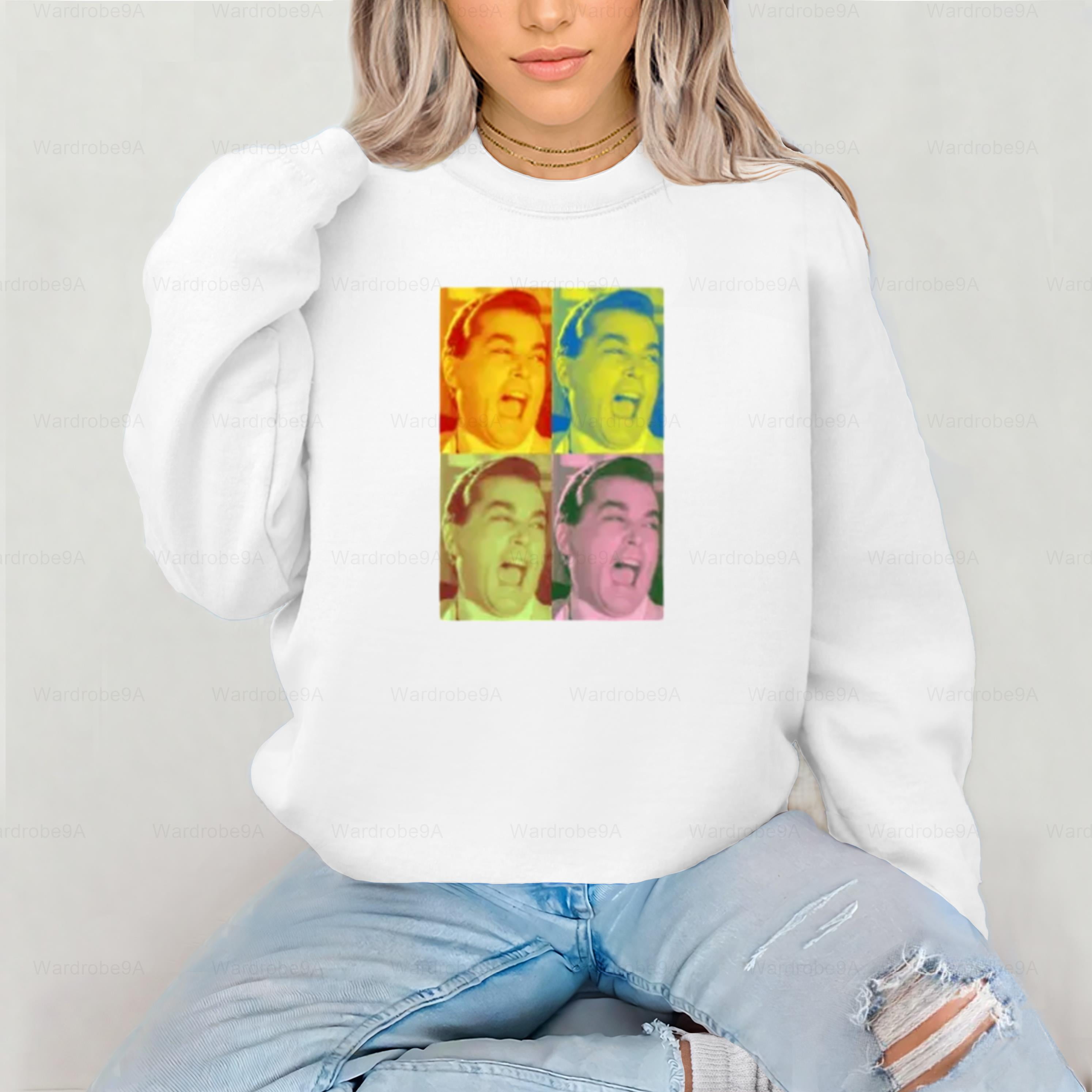 Wardrobe97 Ray Liotta Sweashirt with Goodfellas Laugh and Mafia Movie ...