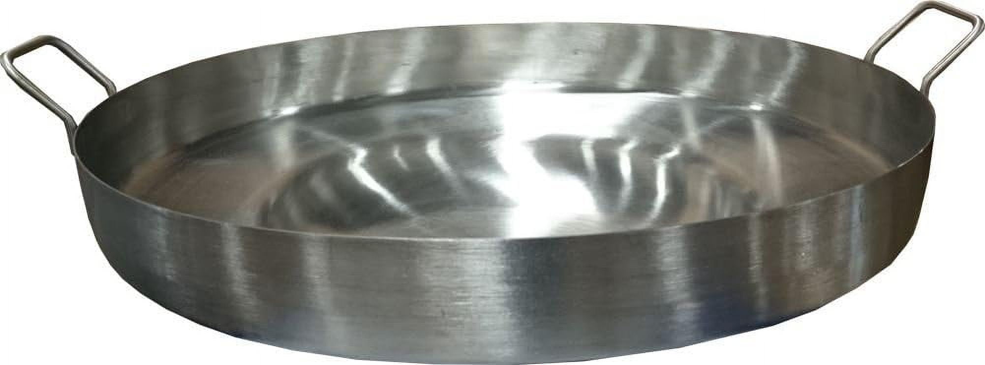 Ware 22" Heavy Duty 5" Deep Regular Concave Stainless Steel Comal for ...