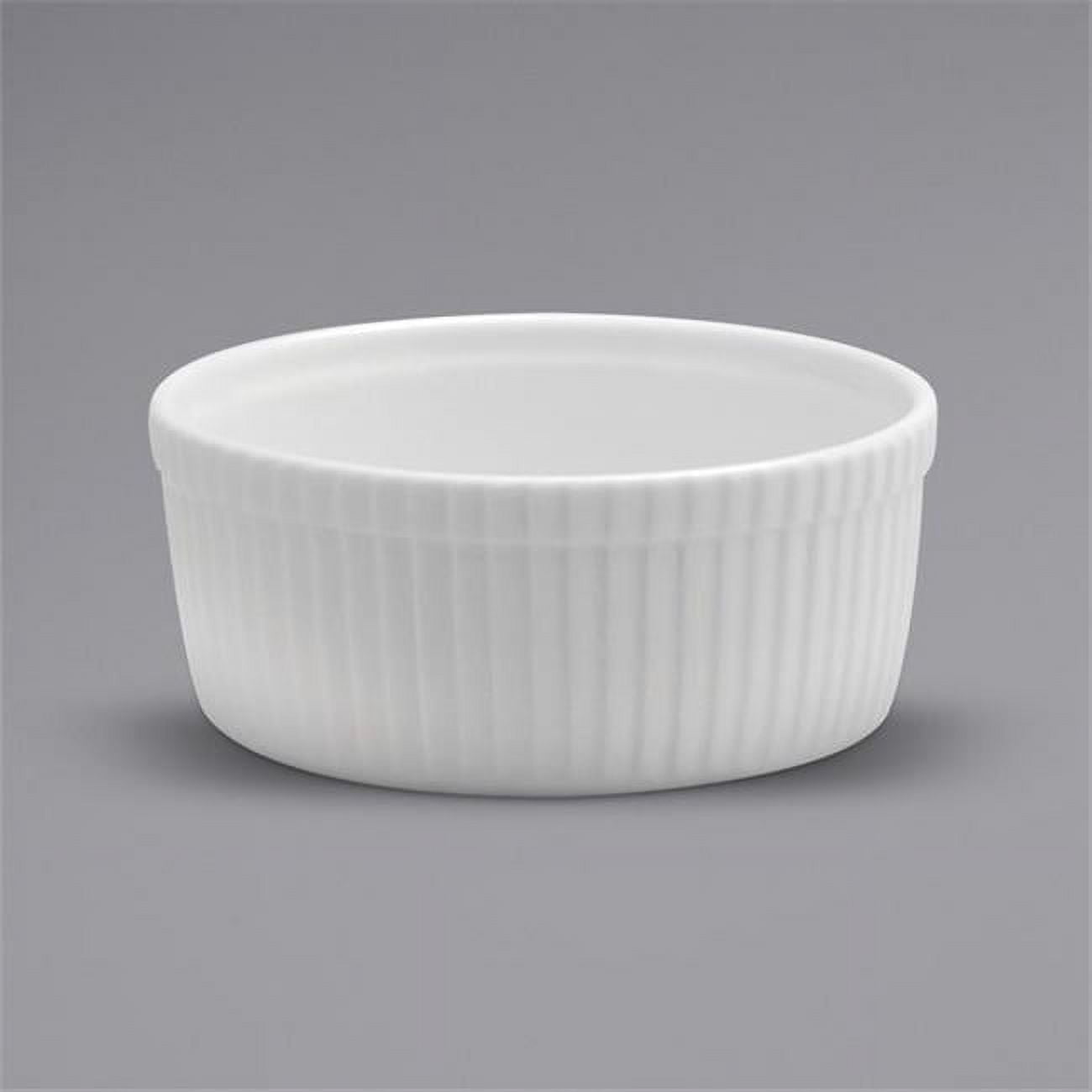 Ware Fluted Porcelain Souffle Dish, Bright White - Walmart.com