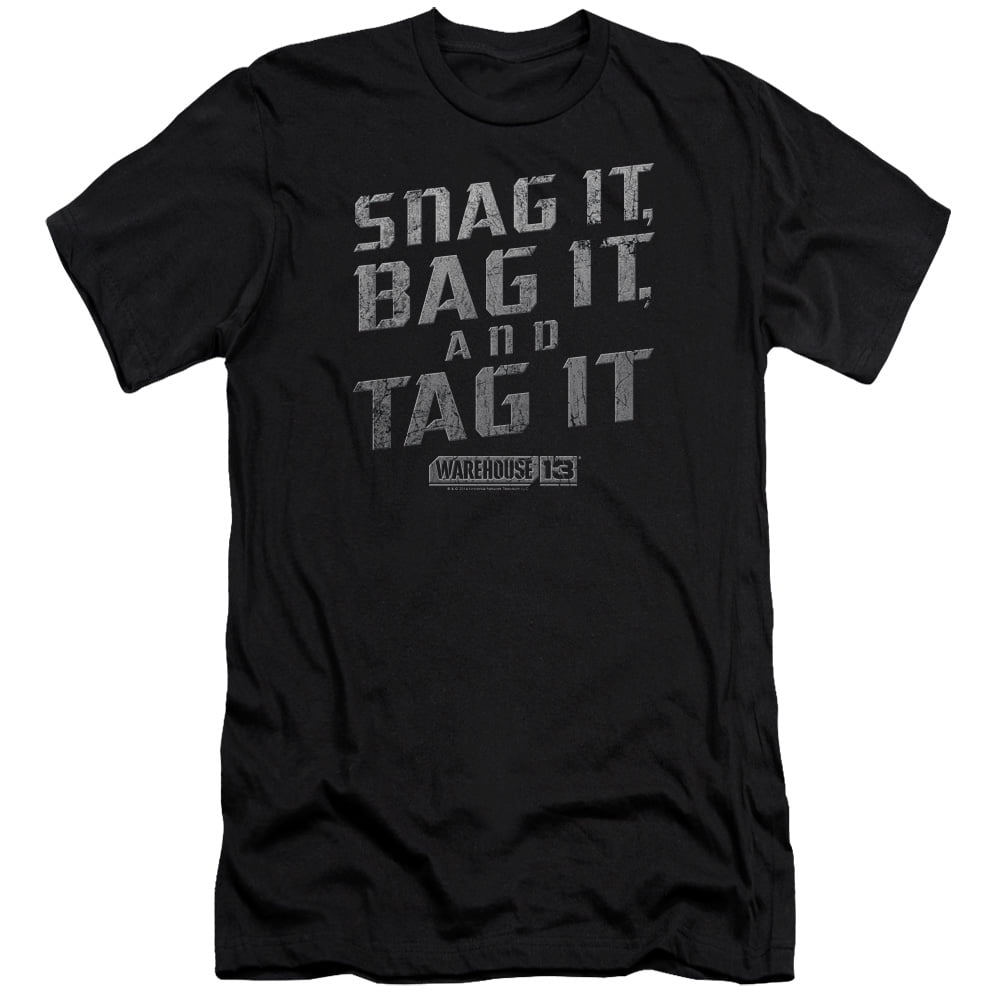 Warehouse 13 Snag It Adult 30/1 T-Shirt Black - Walmart.com