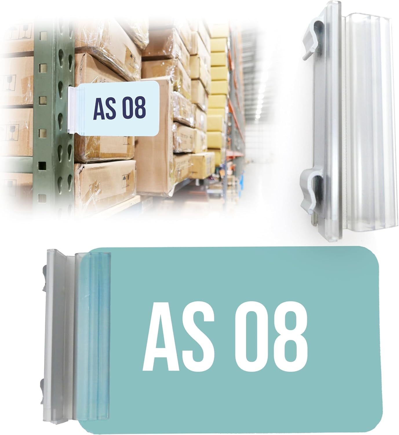 Warehouse Aisle Sign Holder, Pallet Rack Upright Walkway Labelers, 20 ...