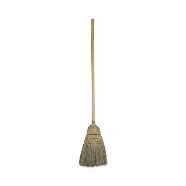 Warehouse Broom, Corn Fiber Bristles, 56" Overall Length, Natural, 12 ...