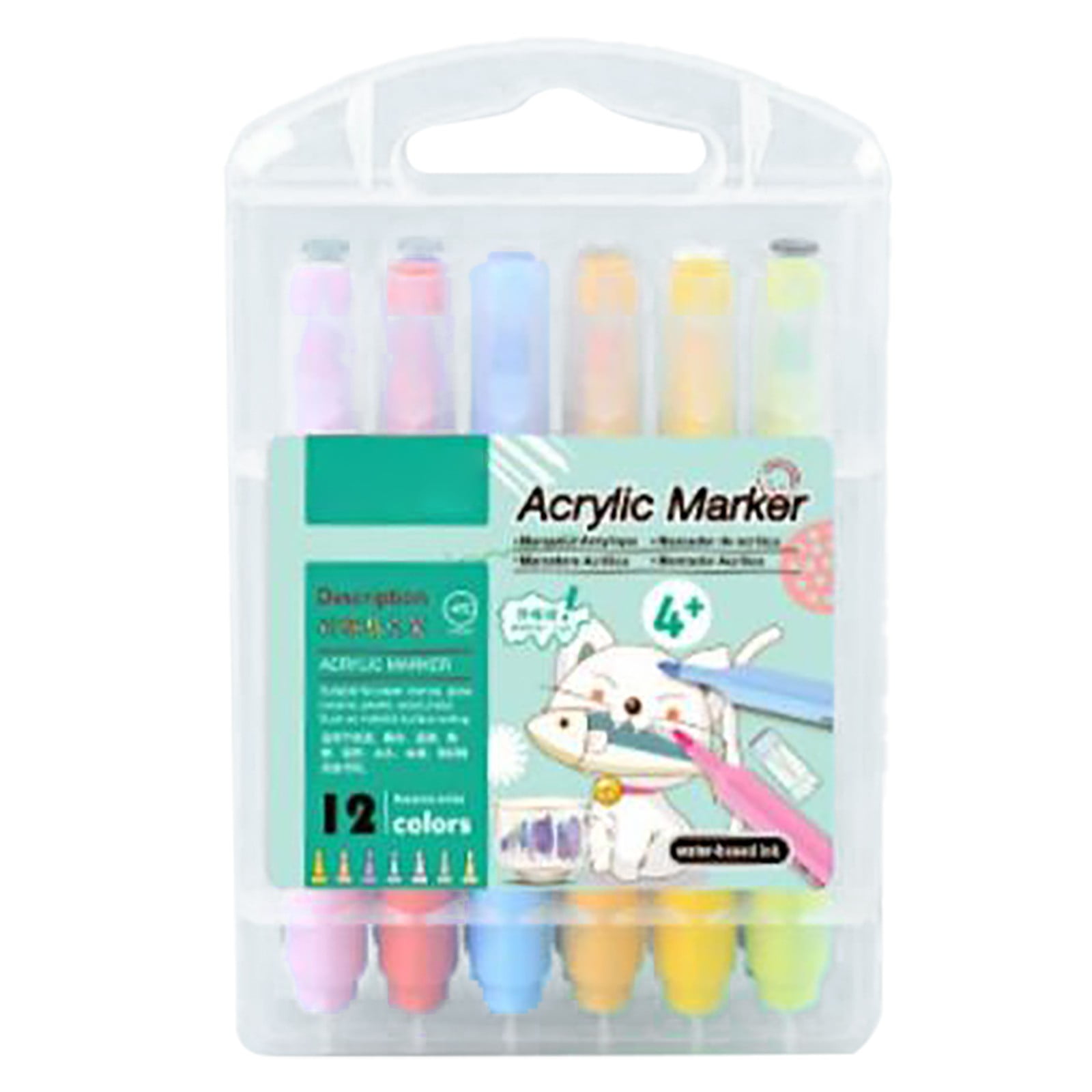 Warehouse Clearance, 12 Colors Watercolor Paint Markers, Coloring Paint ...