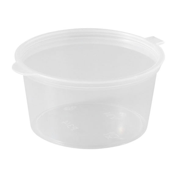 Disposable Plastic Portion Cups and Clear Lids for Food Service