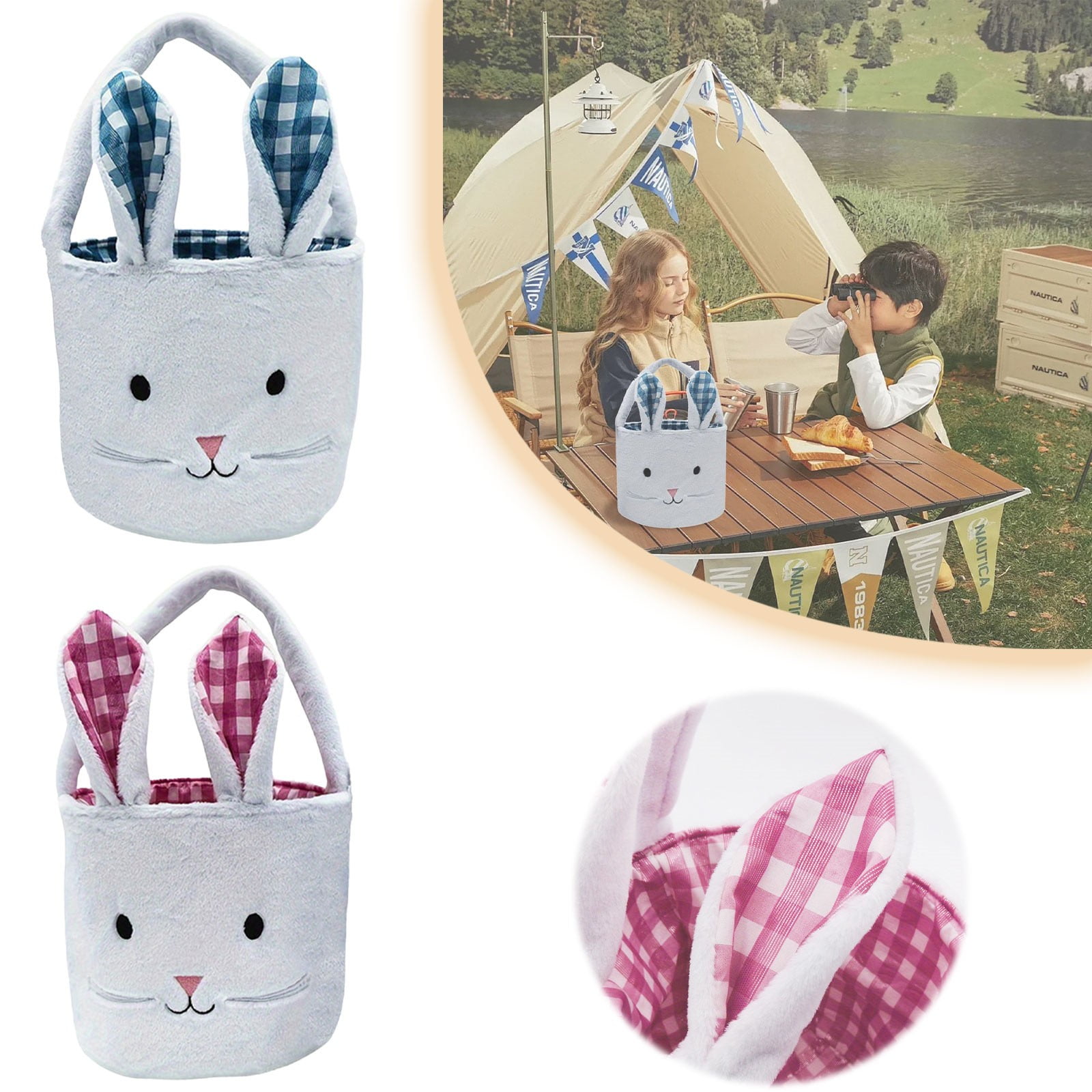 Warehouse Clearance! Easter Baskets for Kids Cute Fluffy Easter Basket ...