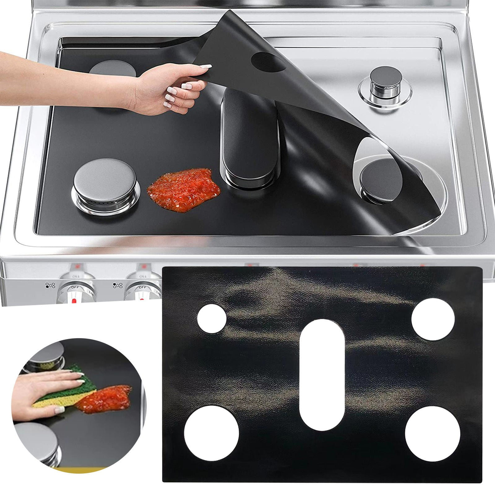 Warehouse Clearance! Hilingoto, Gas Stove Oil Proof Pad, Stove Mat ...