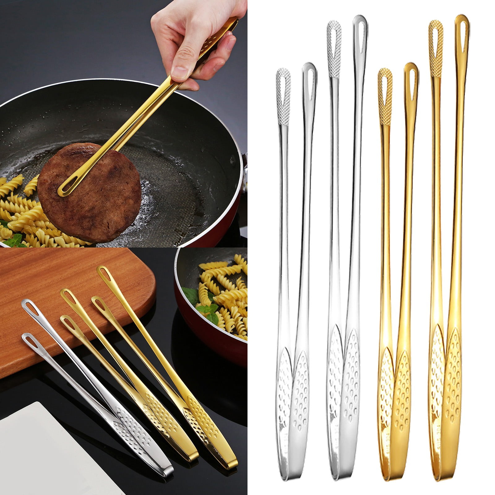 Warehouse Clearance! Stainless Steel Grill Tongs, Kitchen Tweezers Bbq ...