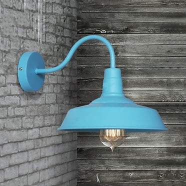 DELight Retro Vintage Industrial Wall Sconce Gooseneck Barn Light Metal ...