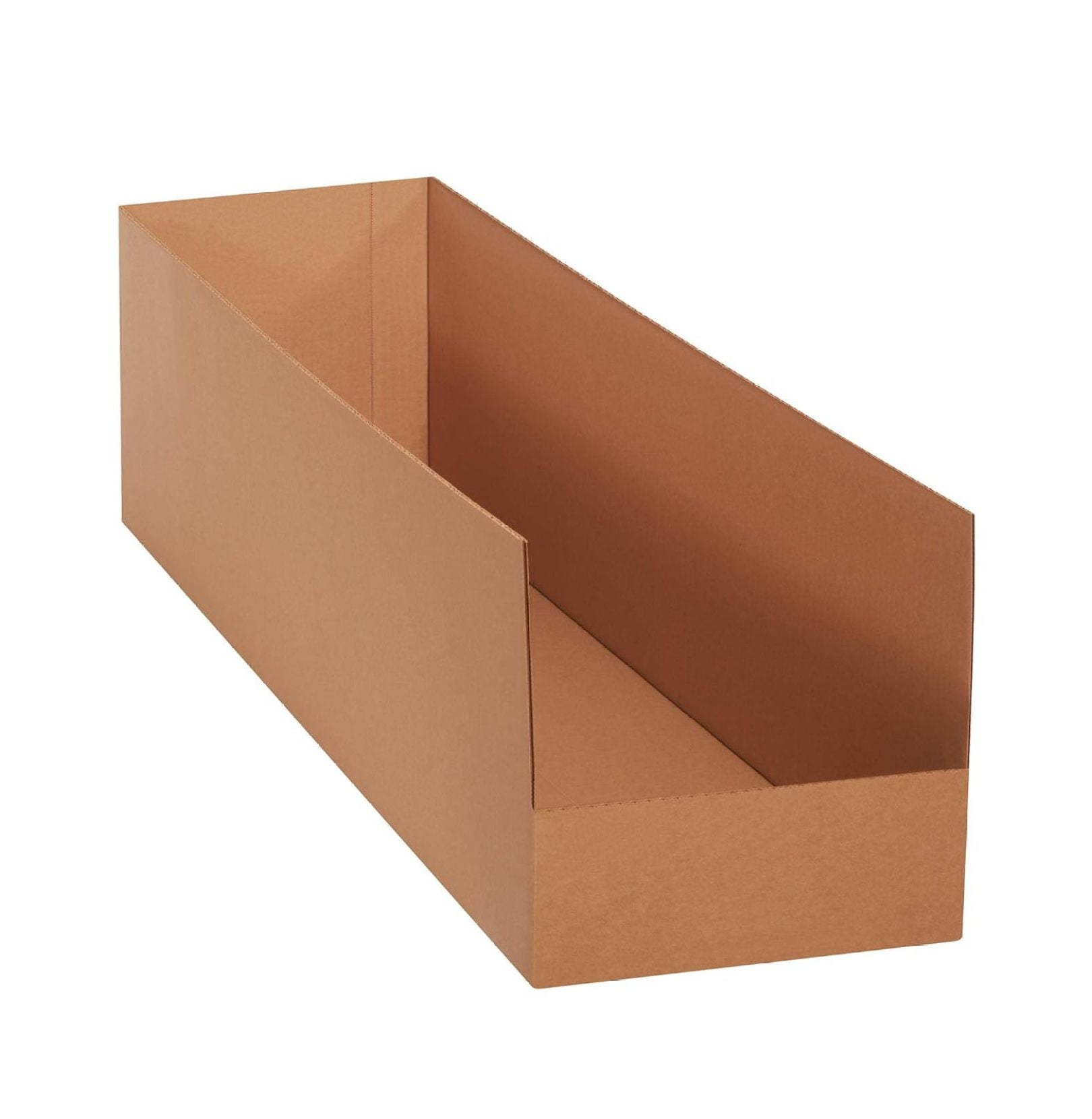 Warehouse Rack Corrugated Cardboard Bins, 10"x 42"x 10", , Pack of 10 ...