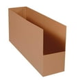 Warehouse Rack Corrugated Cardboard Bins, 10"x 42"x 20", , Pack of 10 ...
