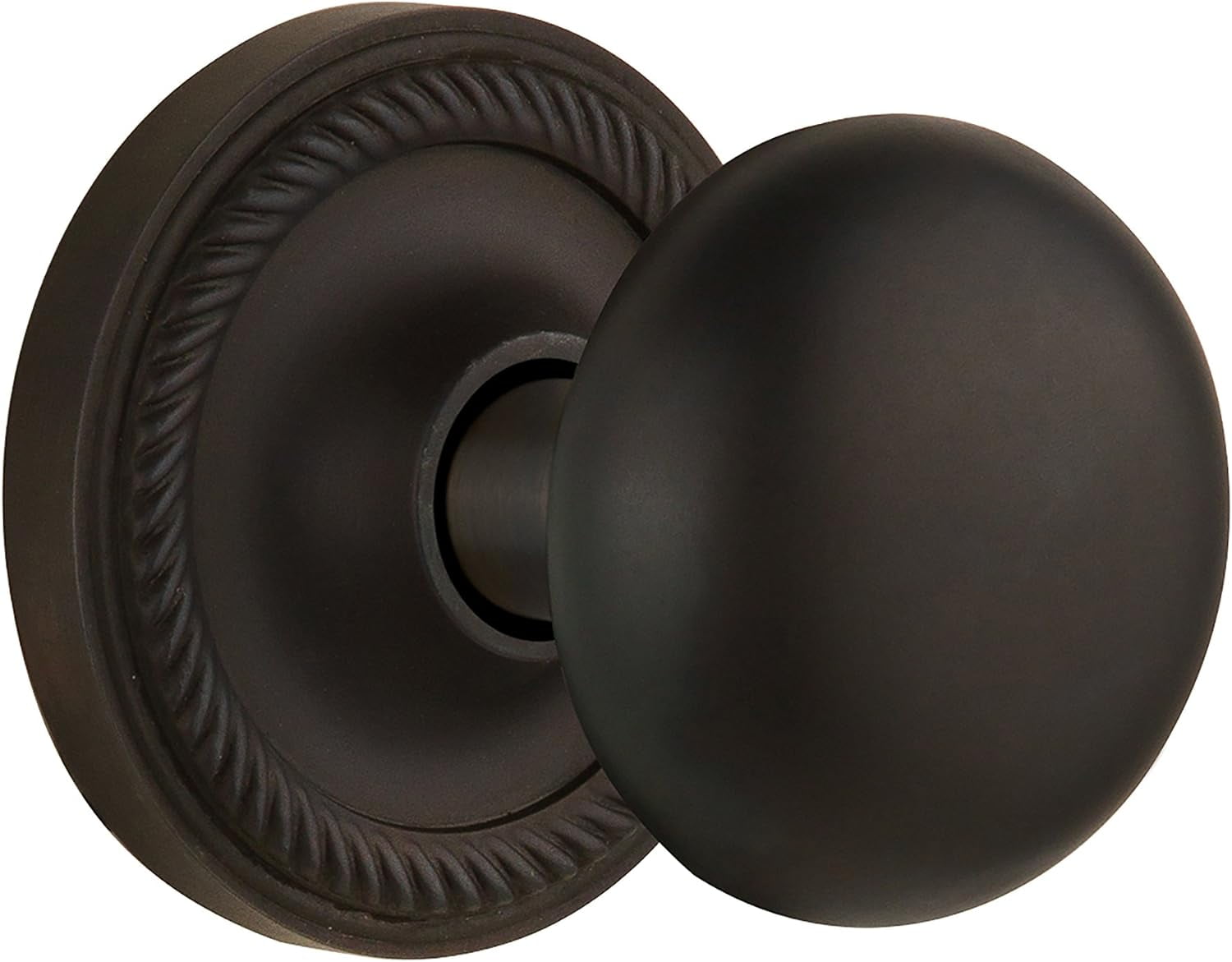 Warehouse Rope Rosette with New York Knob, Single Dummy, Oil-Rubbed Bronze - Walmart.com