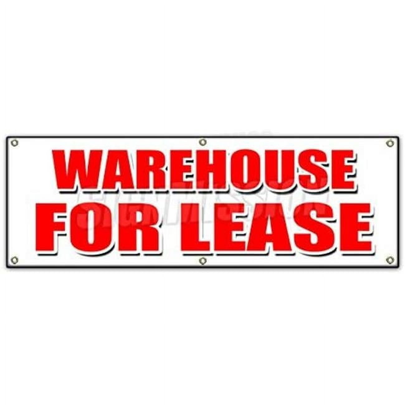 Warehouse for Lease Banner Sign - AC Build to Suit Loading Free Rent ...