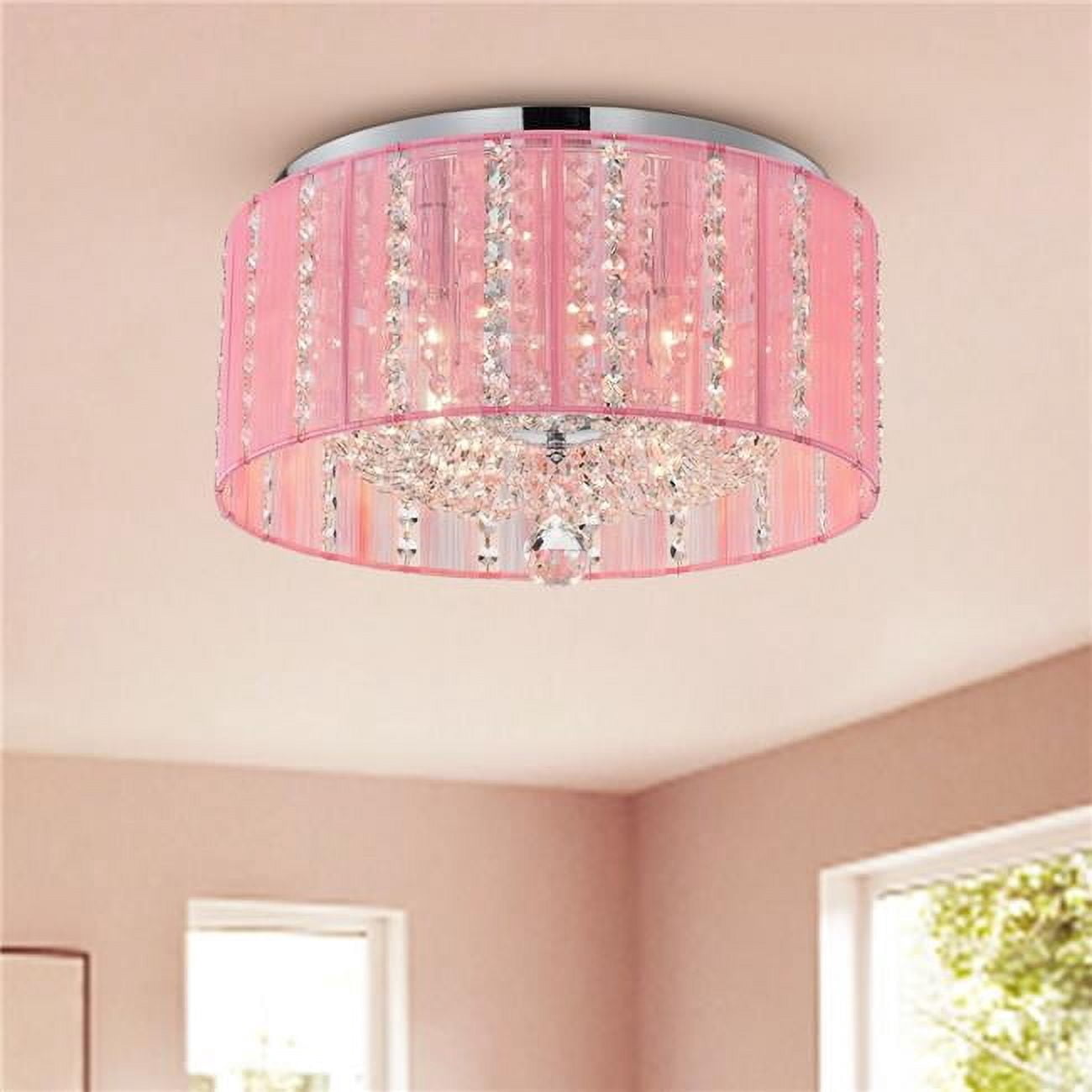 Warehouse of Tiffany 1201-6YPI 16 in. Addison Indoor 4-Light Chrome ...