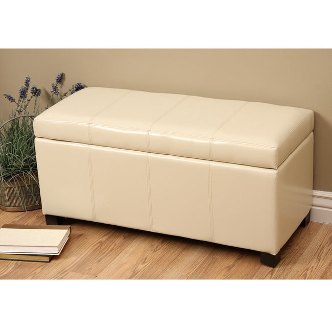 Warehouse of Tiffany Ariel Ivory Storage Bench - Walmart.com