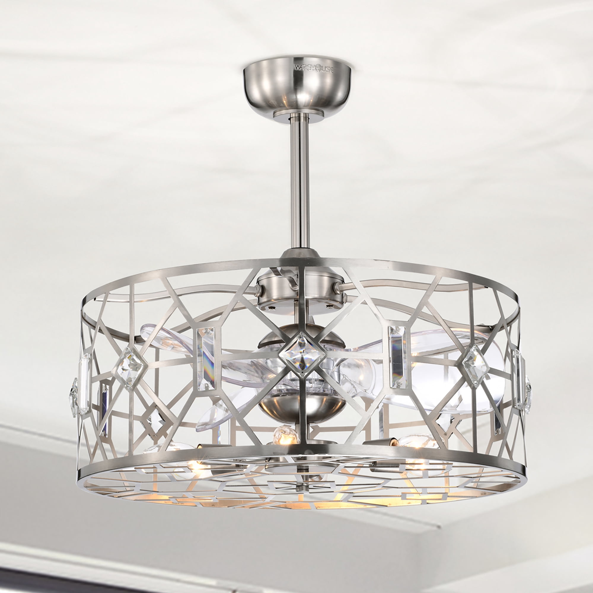 Warehouse of Tiffany DW01W47SN Gio 24 in. 6-Light Indoor Satin Nickel ...