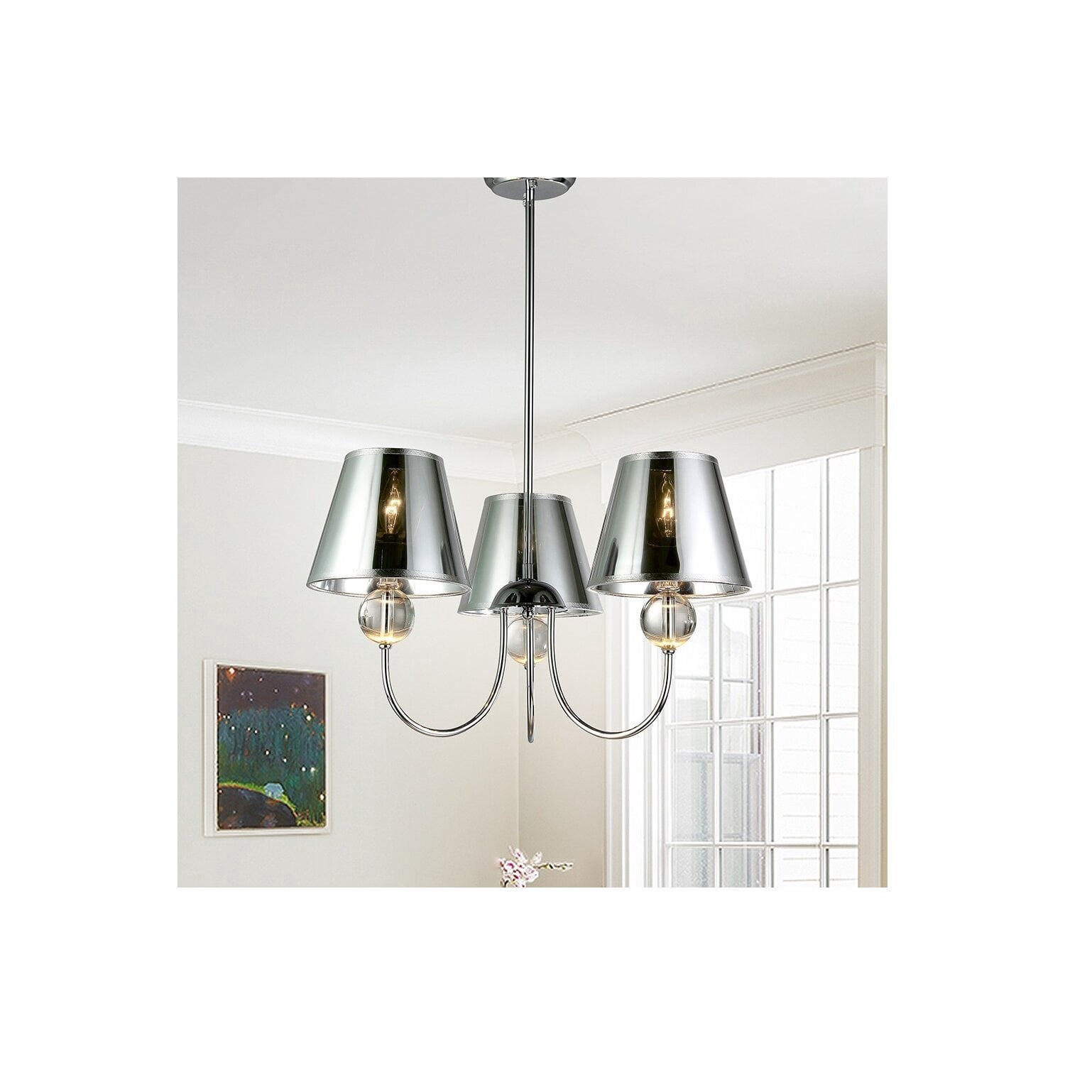 Warehouse of Tiffany Leto Chrome Chandelier - Walmart.com
