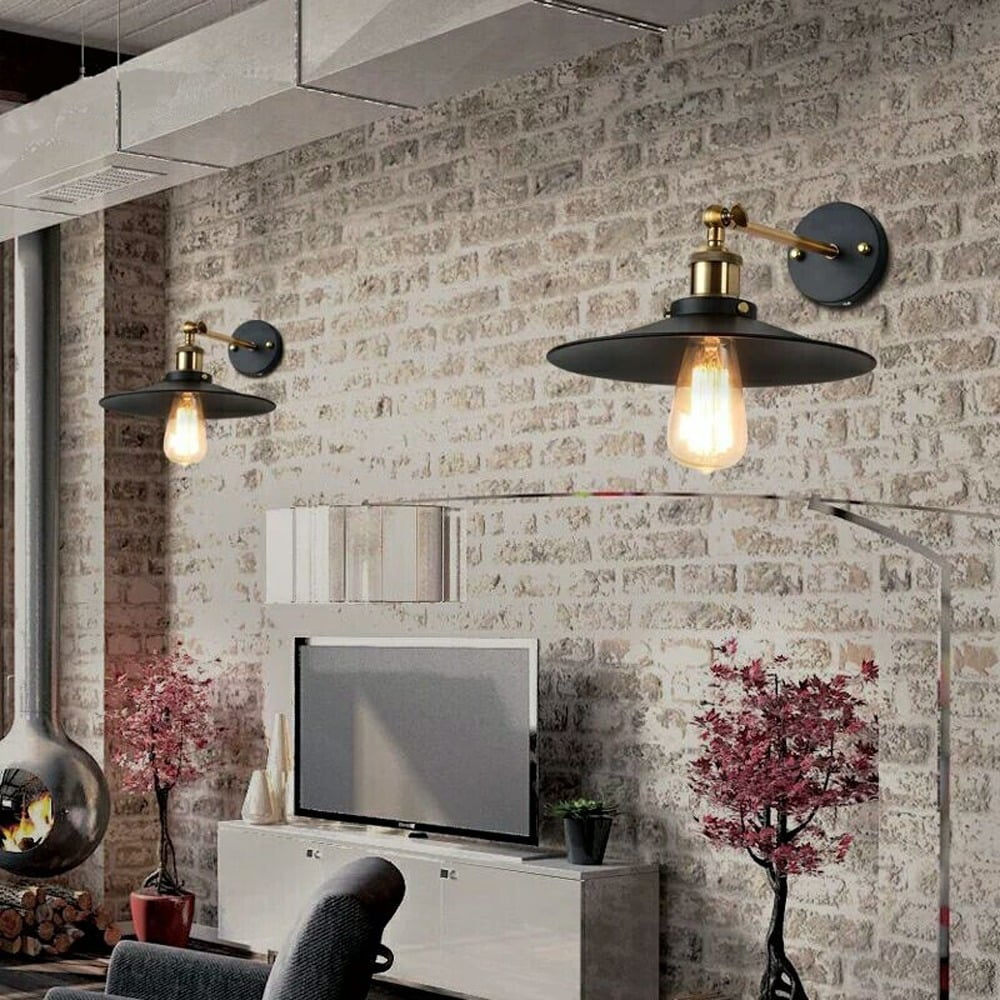 Warehouse of Tiffany Liezel 1-Light Black Edison Wall Sconce - Walmart.com