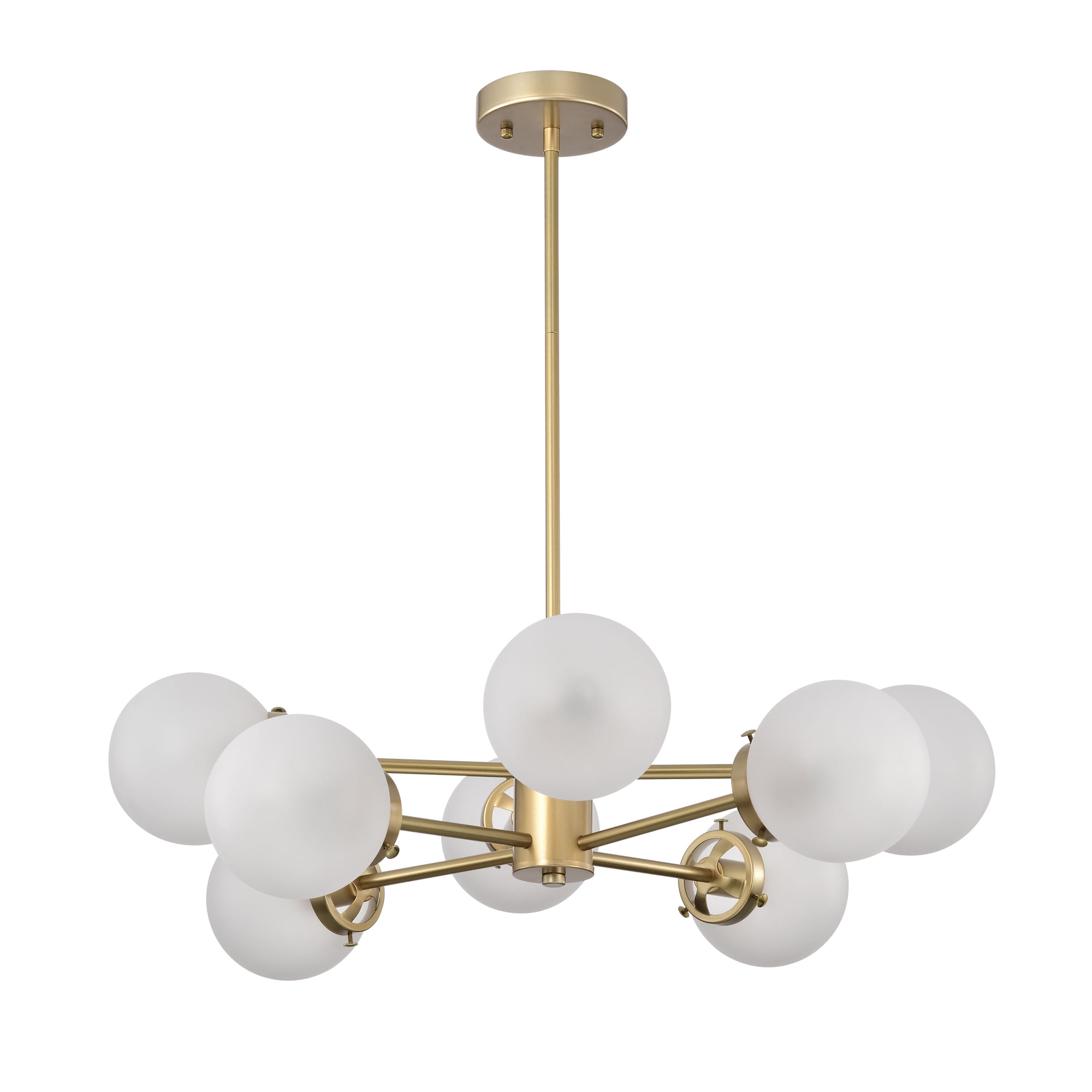 Warehouse of Tiffany Rion 27 Inch Opague Orb Glass Chandelier 8 Light ...