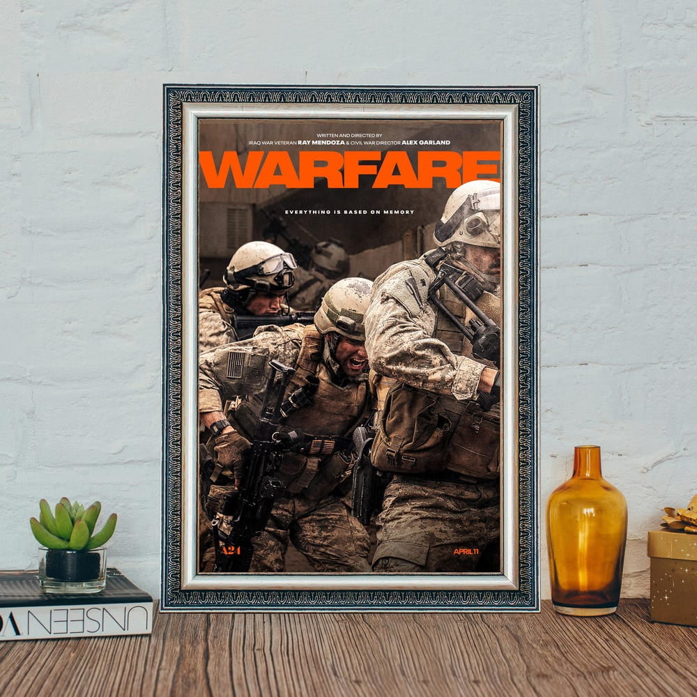 Warfare 2025 Movie Poster, Warfare War & Action Film Poster, High ...