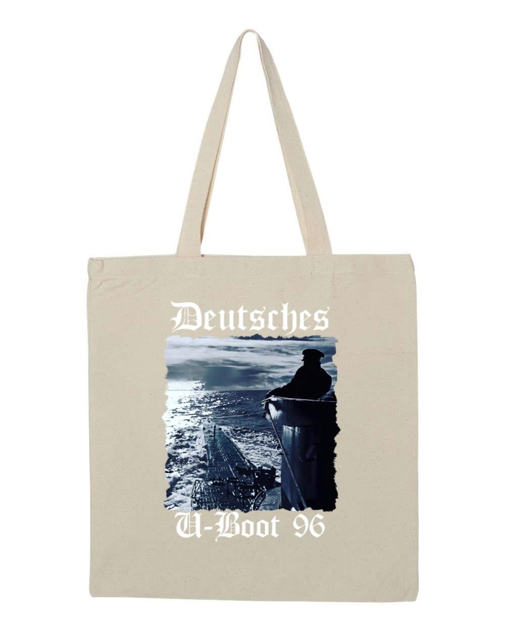 Warfare Tribute Tote Bag with Submarine Battle and Bold Graphic ...