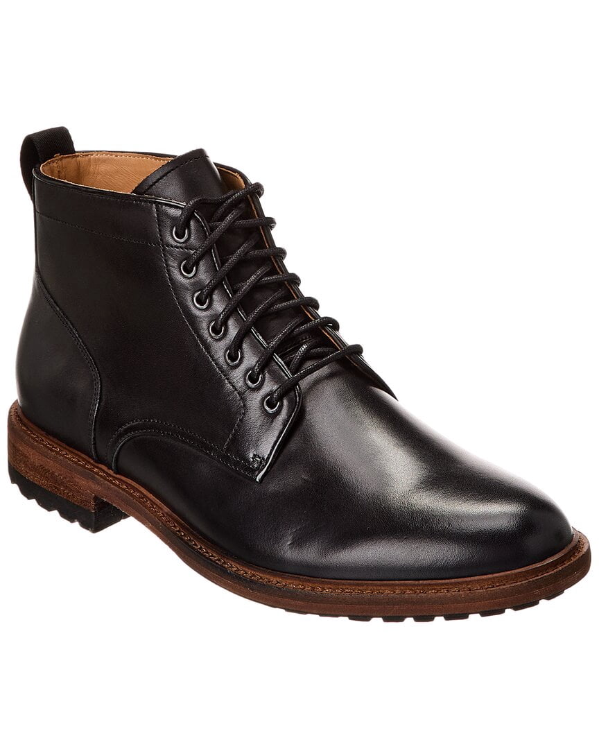 Warfield & Grand Plain Toe Leather Boot, 10, Black - Walmart.com