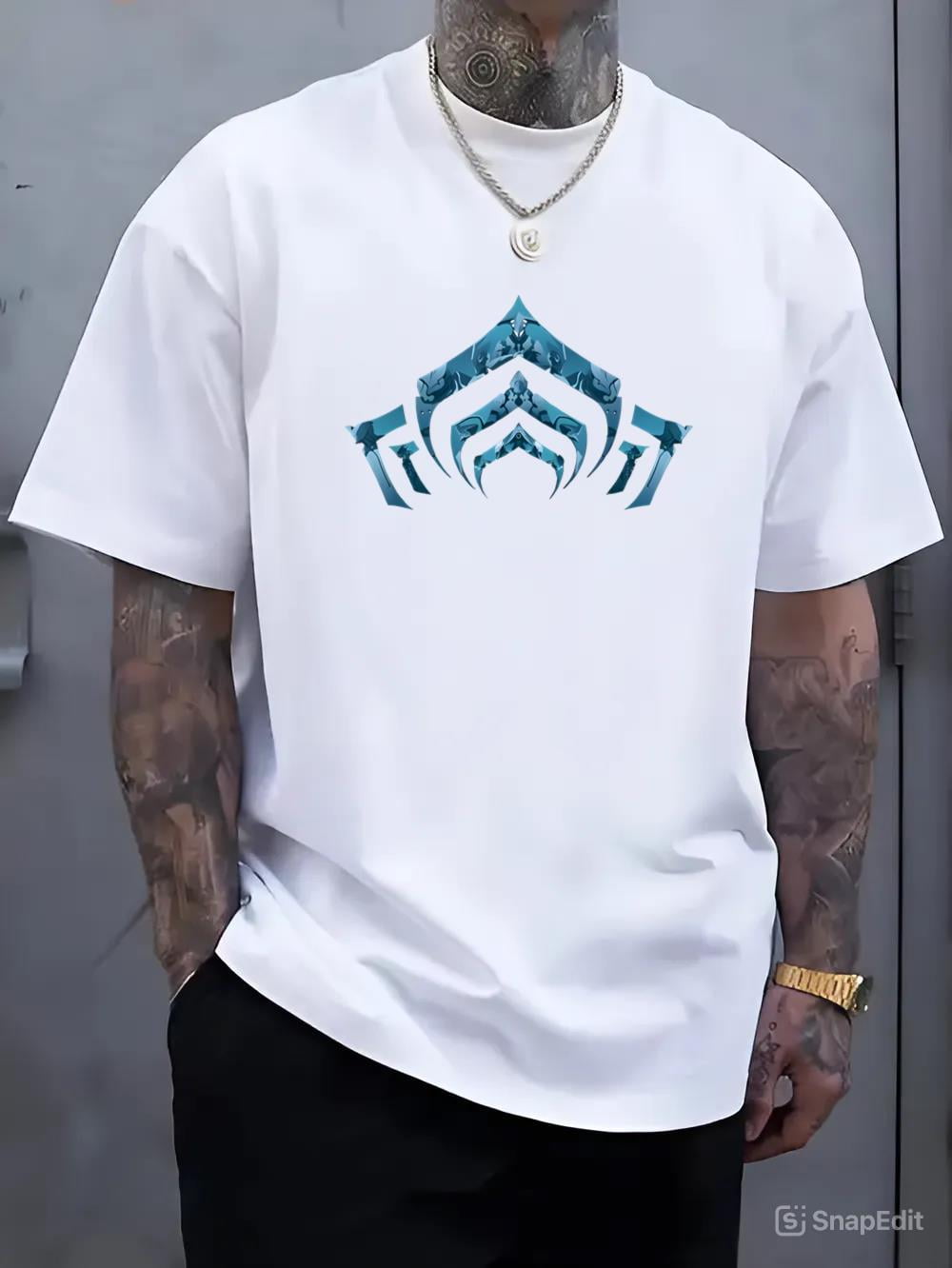 Warframe Minimal Warframe Shirt WFM028 Men Gift Black Digital Extremes ...