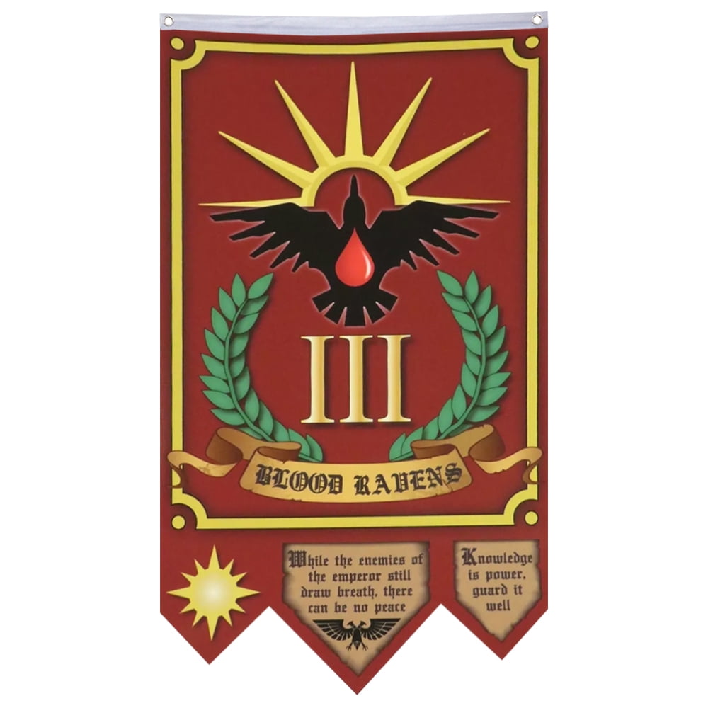 Wargame Style Blood Ravens 3rd Company Flag Banner Home Yard Garden ...