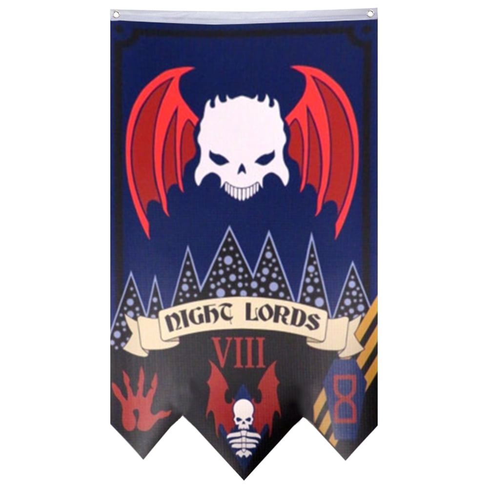 Wargame Style Night Lords Legion VIII Flag Banner Home Yard Garden ...