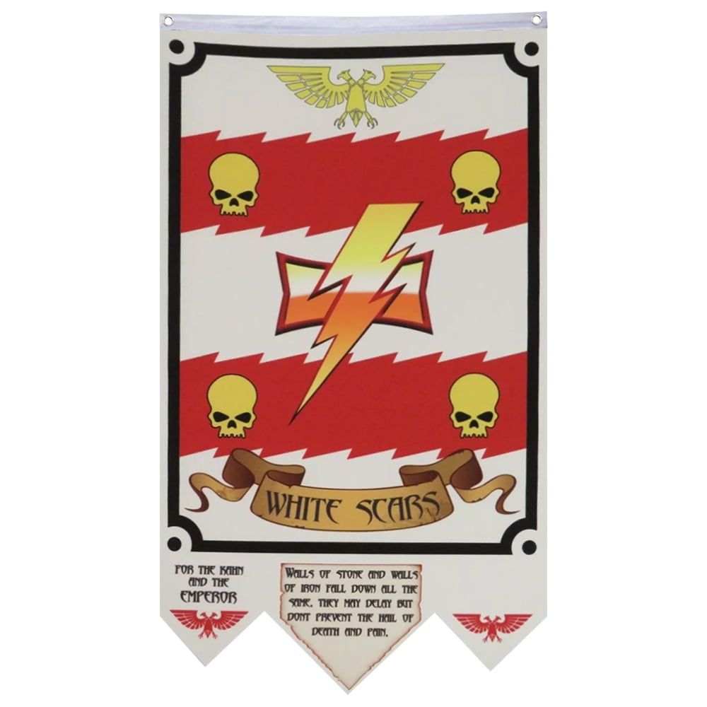 Wargame Style White Scars Flag Banner Home Yard Garden Decor 30x50in ...