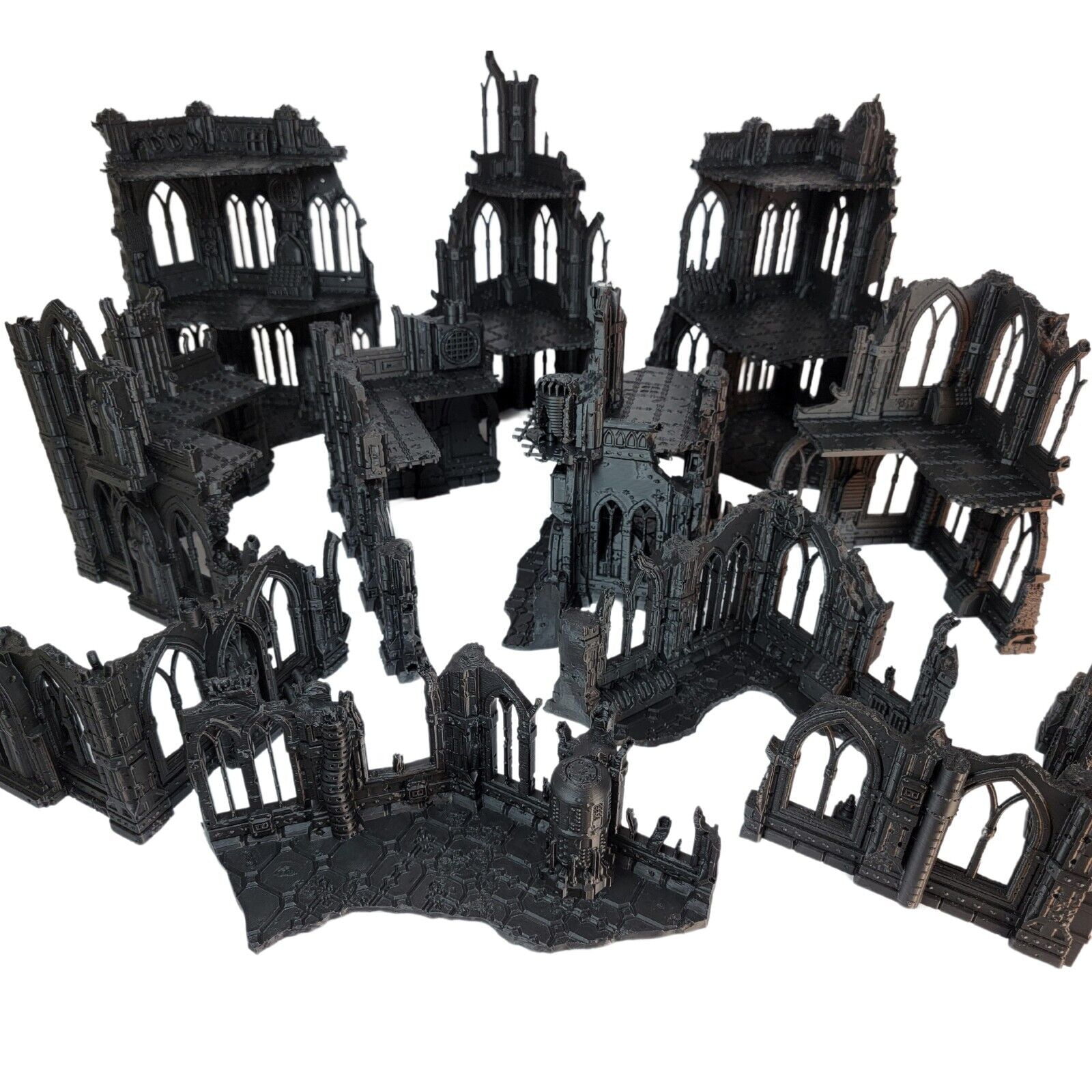 Wargame Terrain SetA 28mm Sci-Fi Tabletop Gothic Building Ruin ...