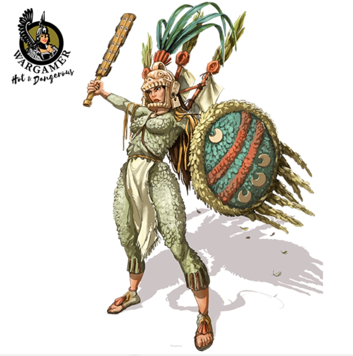 Wargamer Poland Hot & Dangerous Atotoztli, Aztec Warrior 28mm - Walmart.com