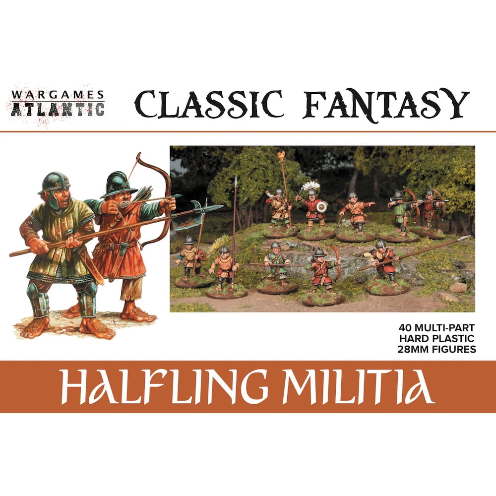 Wargames Atlantic Classic Fantasy: Halfling Militia - Walmart.com