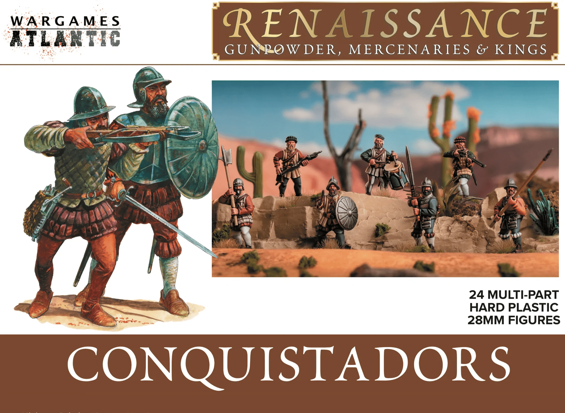 Wargames Atlantic Renaissance Conquistadors - 24 Multi-Part 28mm ...