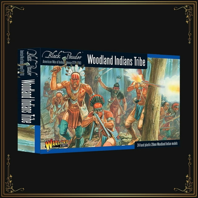 Wargames Delivered - Black Powder Woodland Indians Tribe 28mm ...