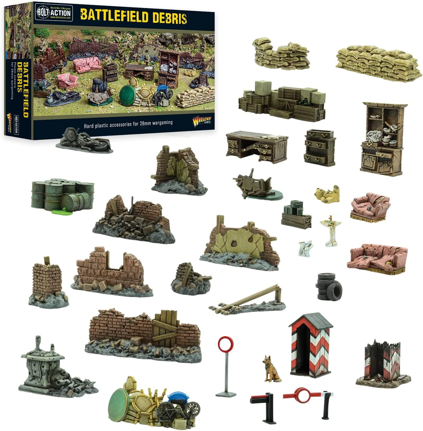 Wargames Delivered - Bolt Action Battlefield Debris, 28mm Miniatures ...