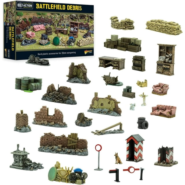 Wargames Delivered - Bolt Action Battlefield Debris, 28mm Miniatures ...