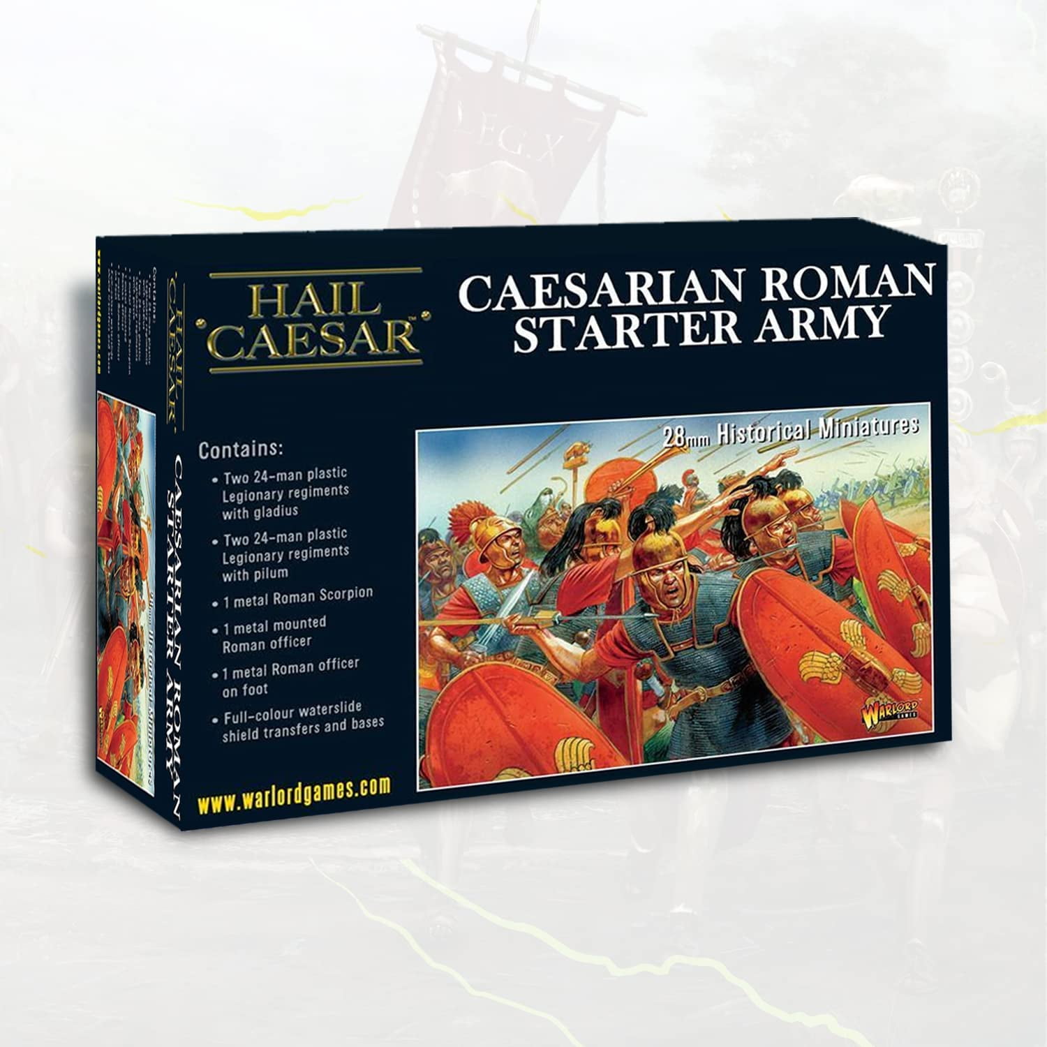 Wargames Delivered - Caesarian Roman Starter Army 28mm Miniatures ...