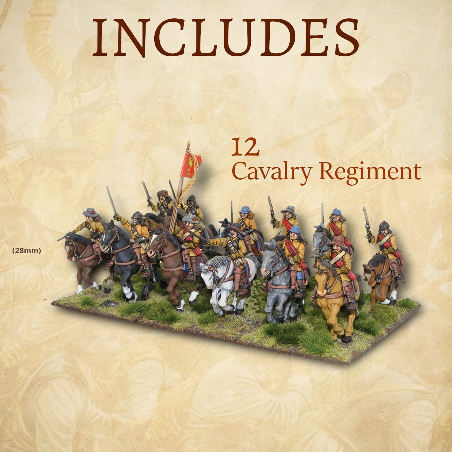 Wargames Delivered - Pike & Shotte Cavalry Plastic Boxed Set - 28mm ...