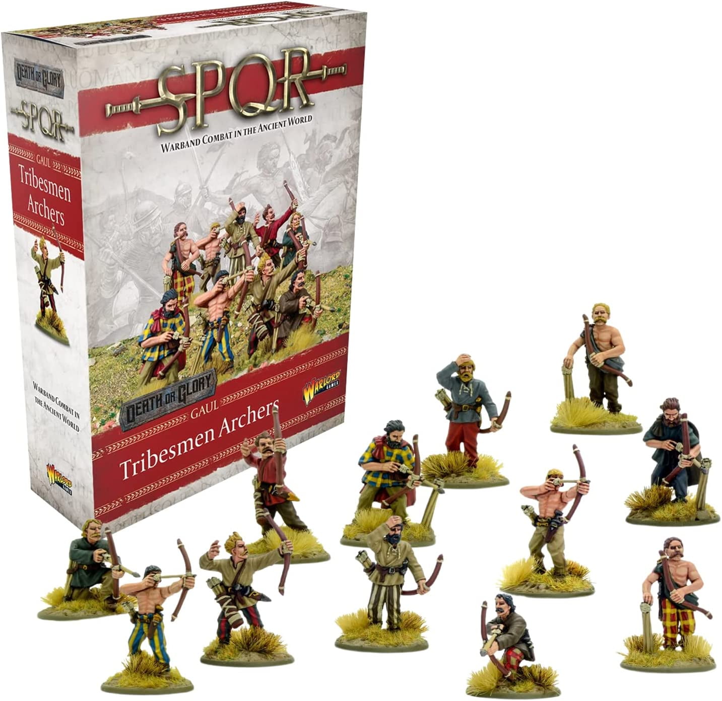 Wargames Delivered SPQR: Gaul - Tribesmen Archers - 28mm Miniatures ...