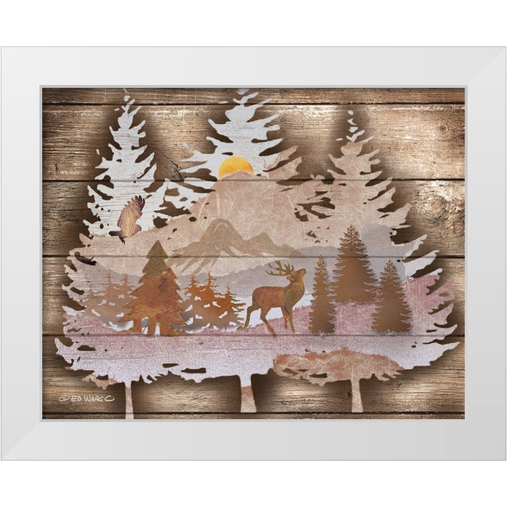 Wargo, Ed 14x12 White Modern Wood Framed Museum Art Print Titled ...