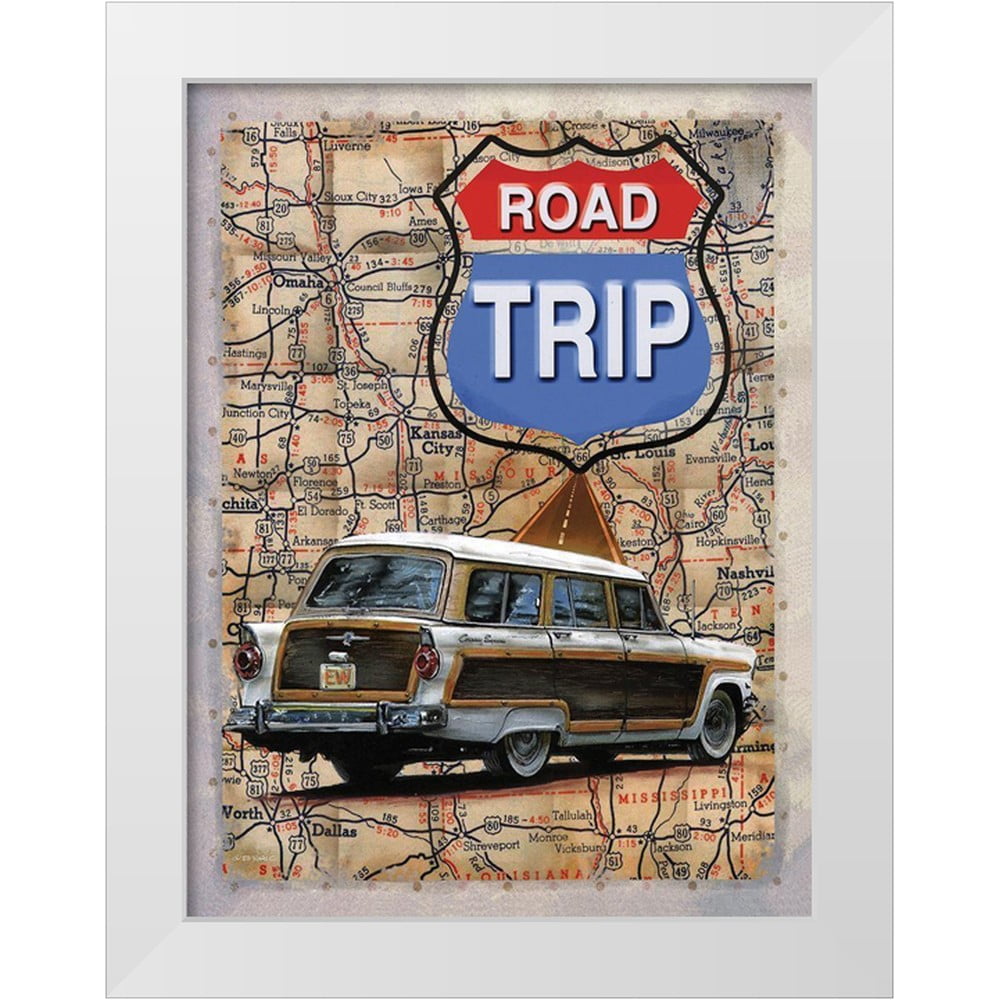 Wargo, Ed 15x18 White Modern Wood Framed Museum Art Print Titled - Road ...