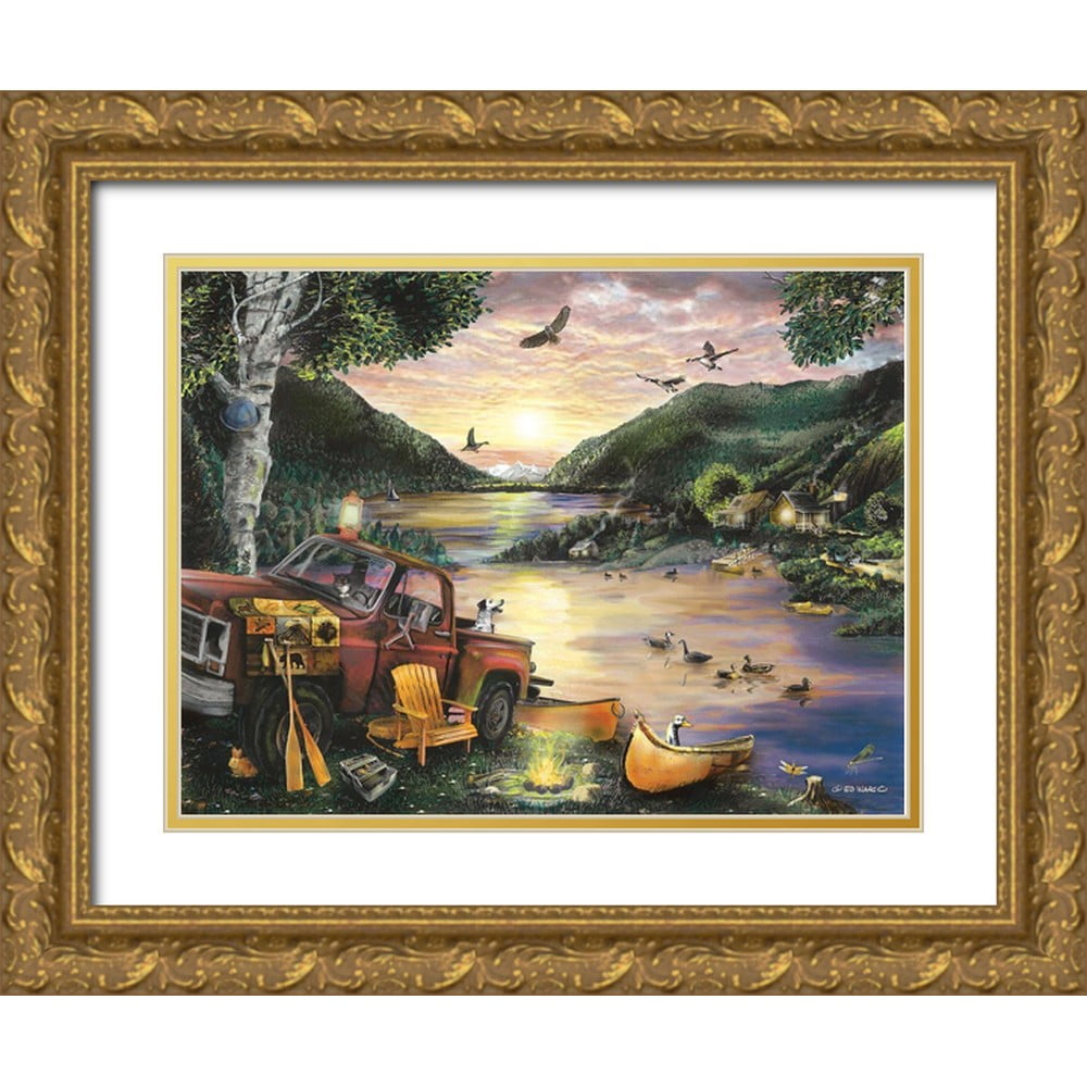 Wargo, Ed 18x15 Gold Ornate Wood Framed with Double Matting Museum Art ...